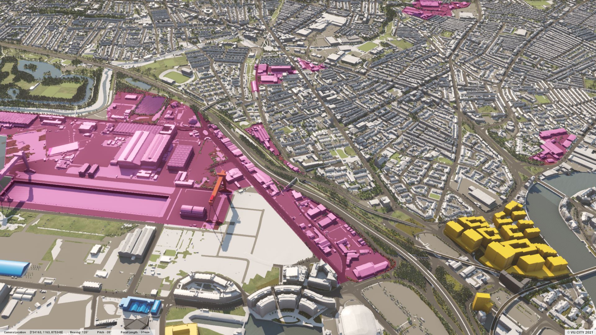 3D Model of Belfast & Digital Twin for Urban Planning & Design