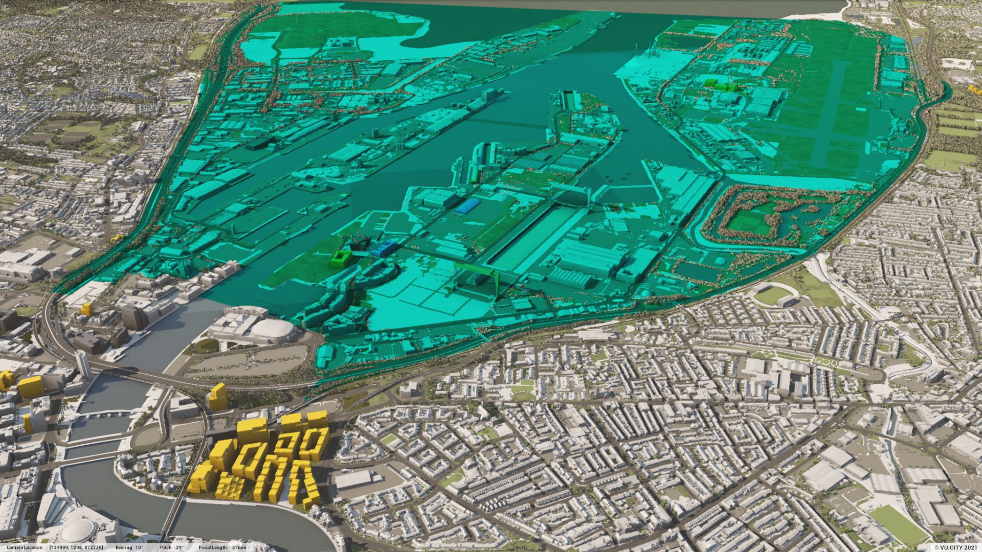 3D Model of Belfast & Digital Twin for Urban Planning & Design
