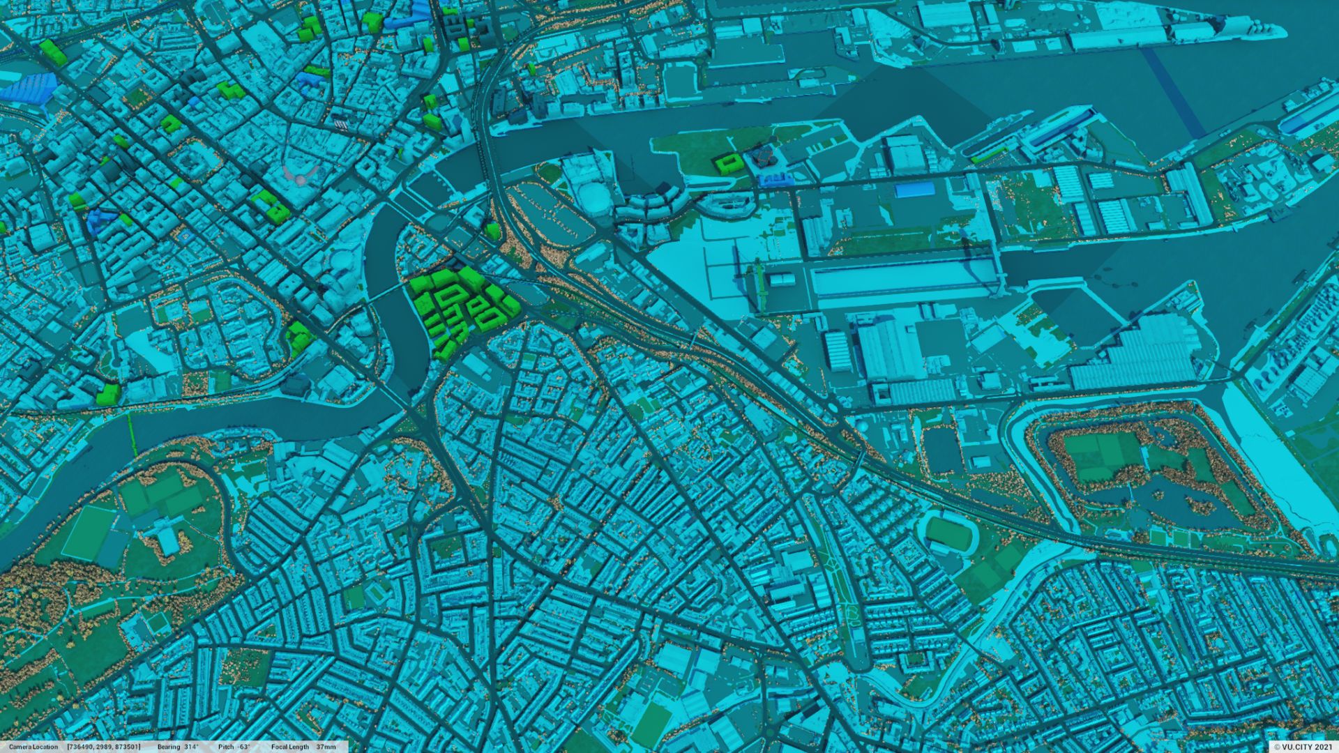 3D Model of Belfast & Digital Twin for Urban Planning & Design