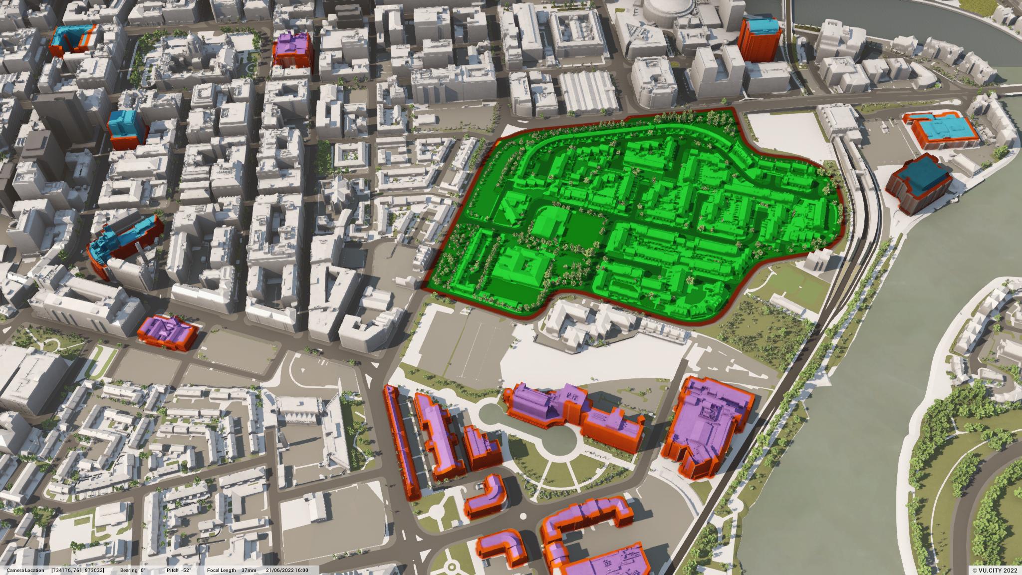 3D Model of Belfast & Digital Twin for Urban Planning & Design